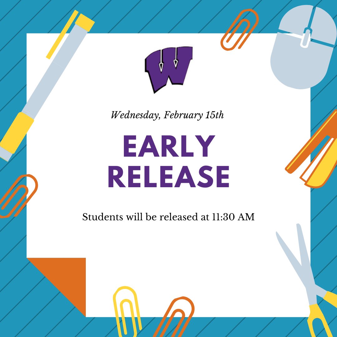 Woodlawn High on Twitter: "This is a reminder that students will have ...