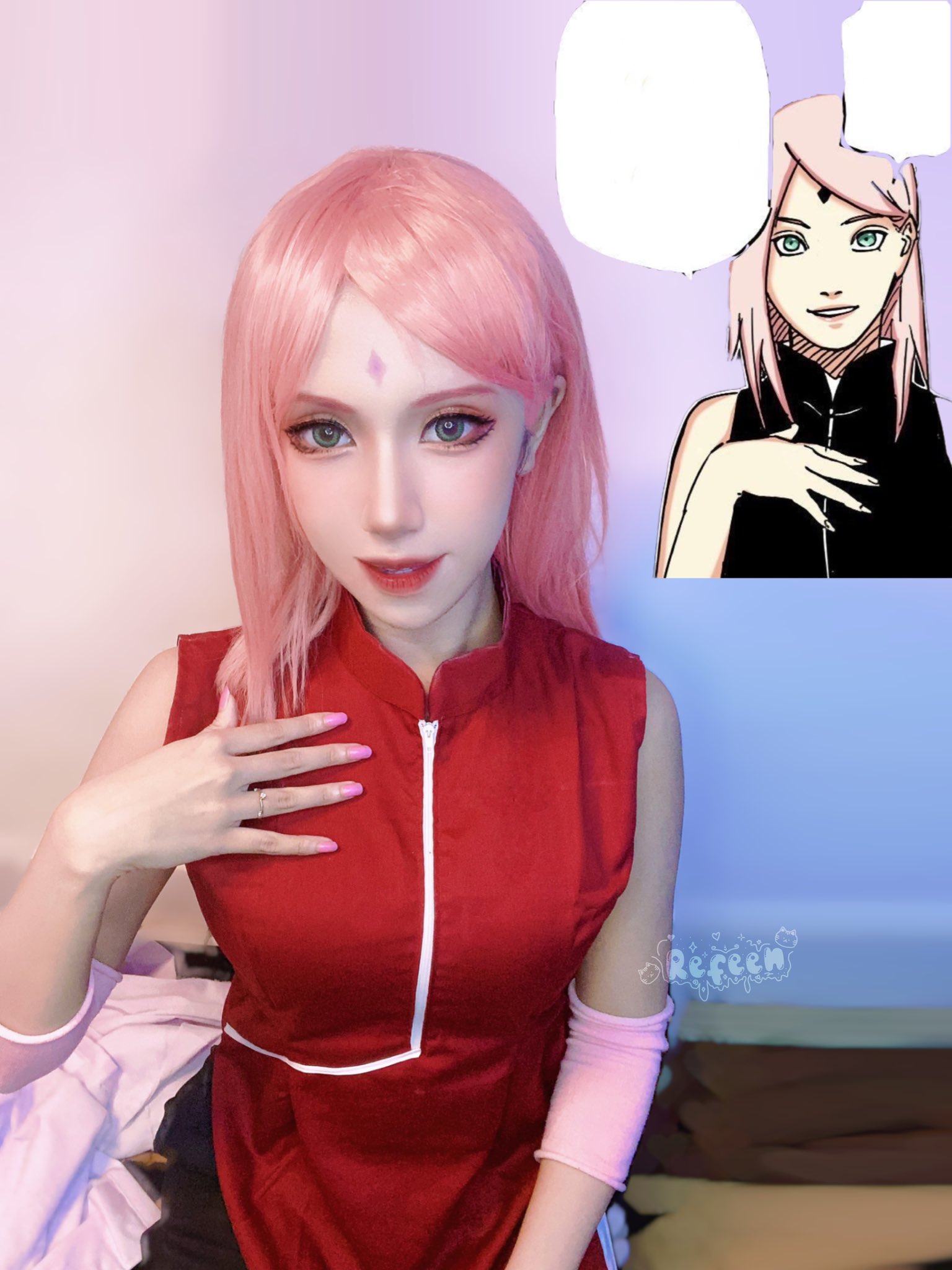 Refeen🌸 on Twitter: "My fav Sakura panel @ Sasuke Retsuden plus some cosplay bloopers with my ...