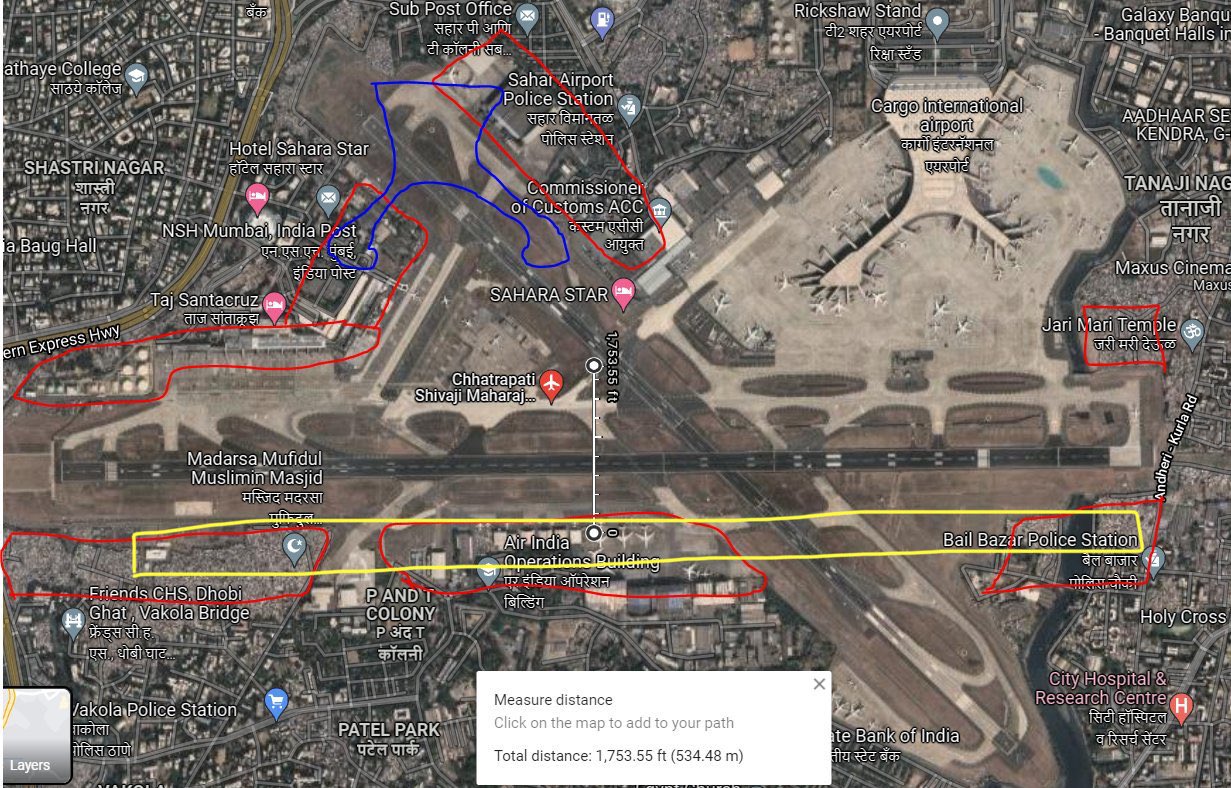 Chhatrapati Shivaji International Airport Aerial View