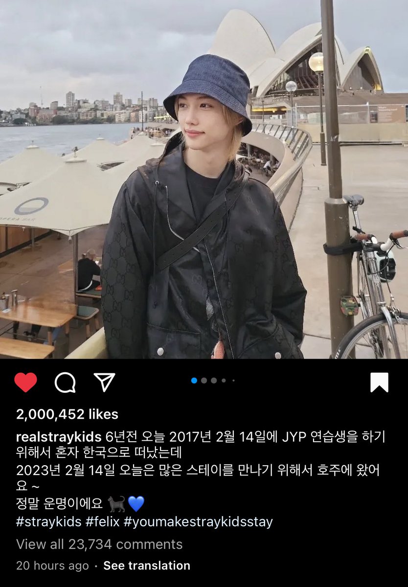 FELIX CHARTS on Twitter: "⏱️ Feb 15, ~5:40pm KST 🔗https://instagram.com/p/CopKOgyBcX7/ LIKE ...