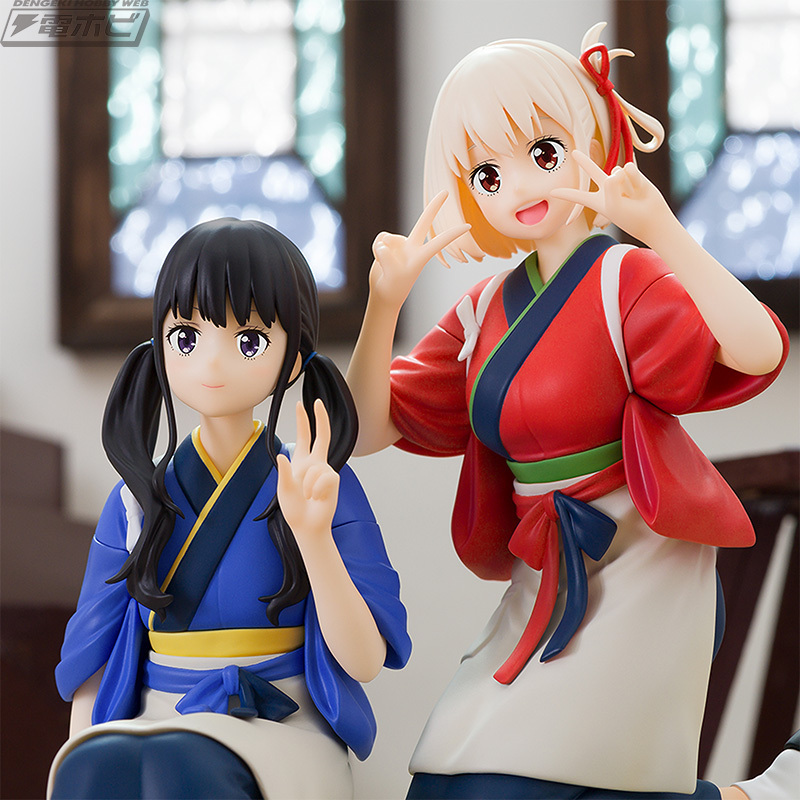 電撃ホビーウェブ on Twitter: "【今日の話題】TVアニメ『リコリス・リコイル』の「千束」と「たきな」が記念写真ポーズでプライズフィギュア化！2体そろえてハイポーズ♪ https ...
