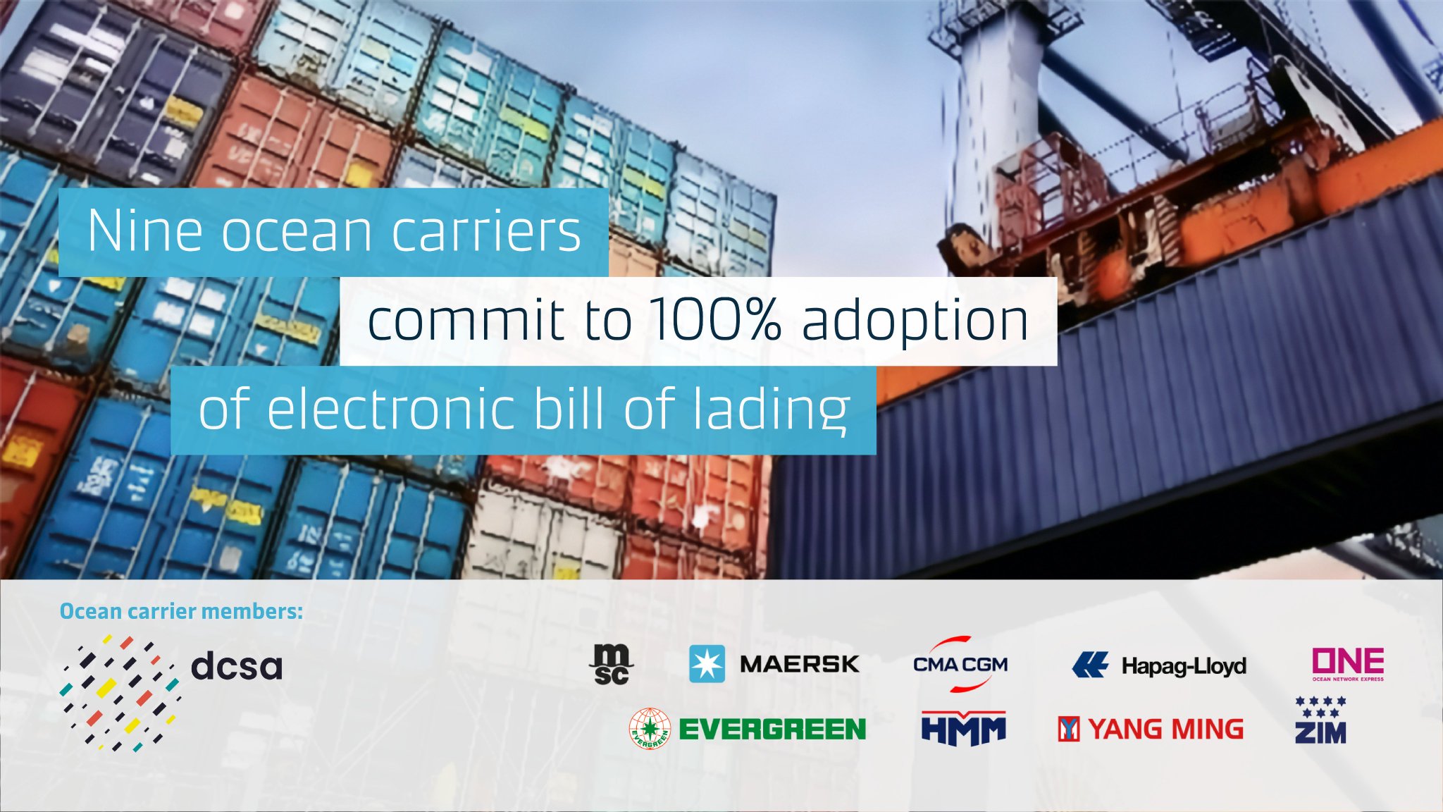 Maersk on Twitter: "Maersk and 8 other carrier members of the @DCSA_org0 are proud to announce ...
