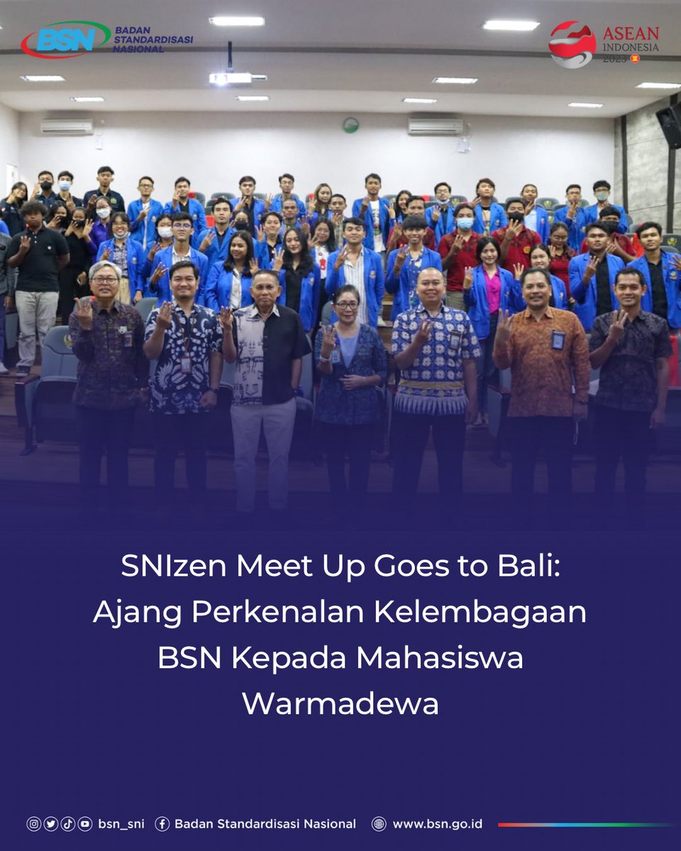 #BanggaMemakaiSNI on Twitter: "BSN berkolaborasi dengan Universitas Warmadewa Denpasar ...