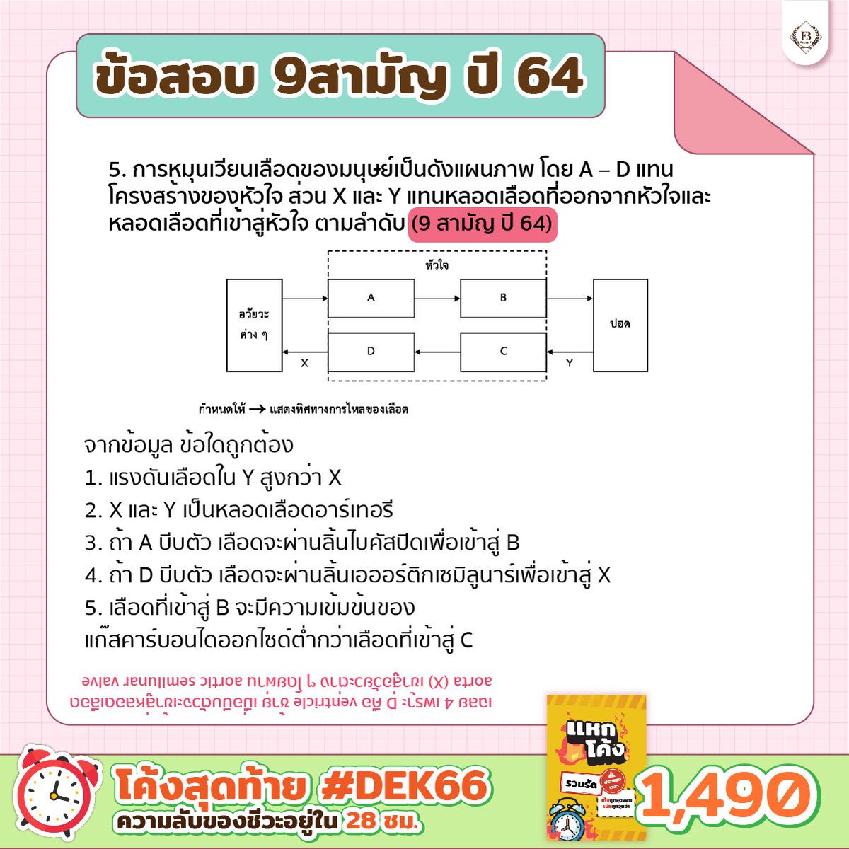 ชีวะครูฝ้าย🧠🌟 on Twitter: "มัดรวมข้อสอบหัวใจ #ALevel (#9สามัญ) 6 พ.ศ. (60 - 65) #dek66 #เด็กซิ่ว ...
