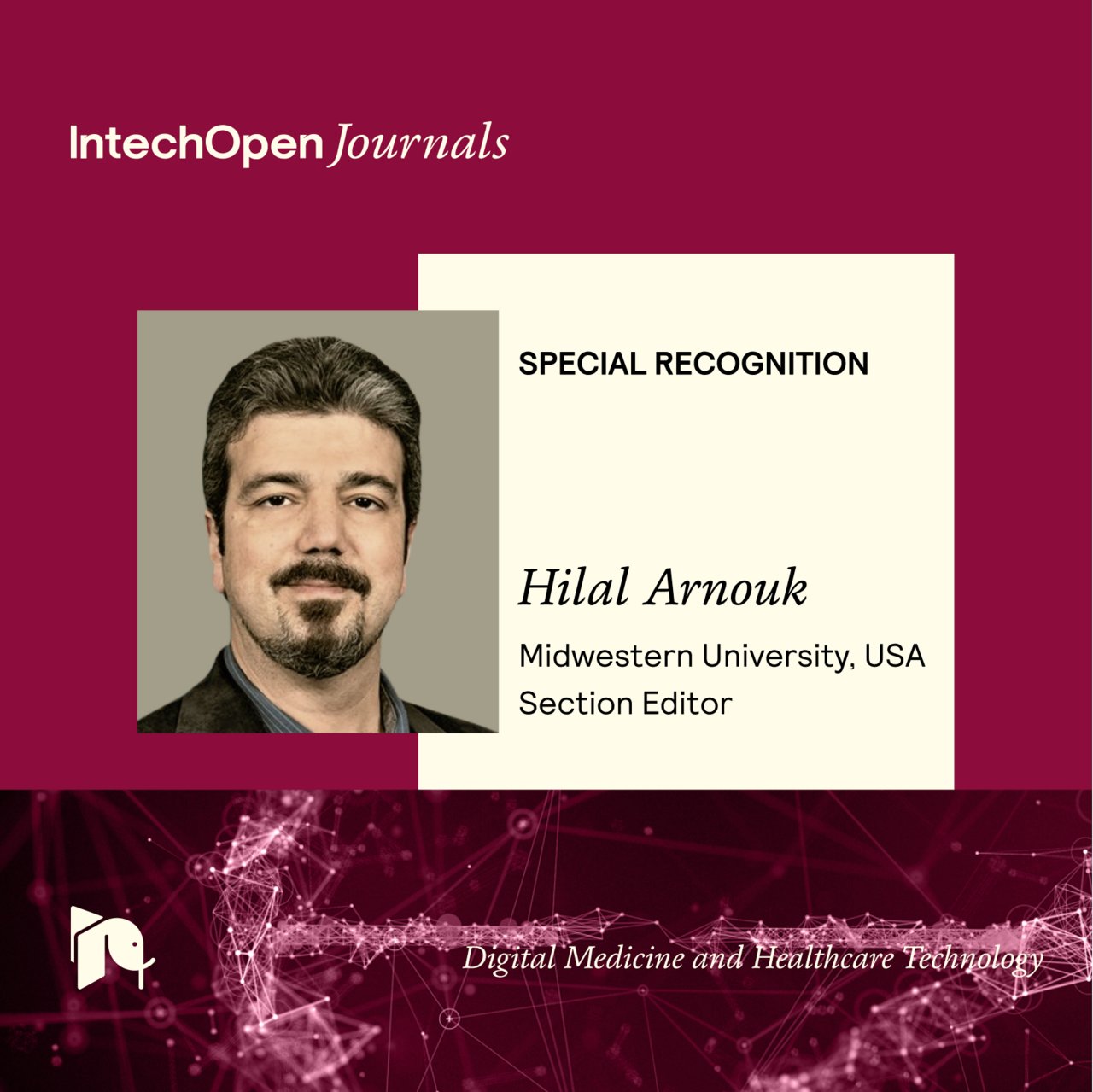 IntechOpen on Twitter: "Dr. Hilal Arnouk, our #DMHT Journal Section Editor, was honored with the ...