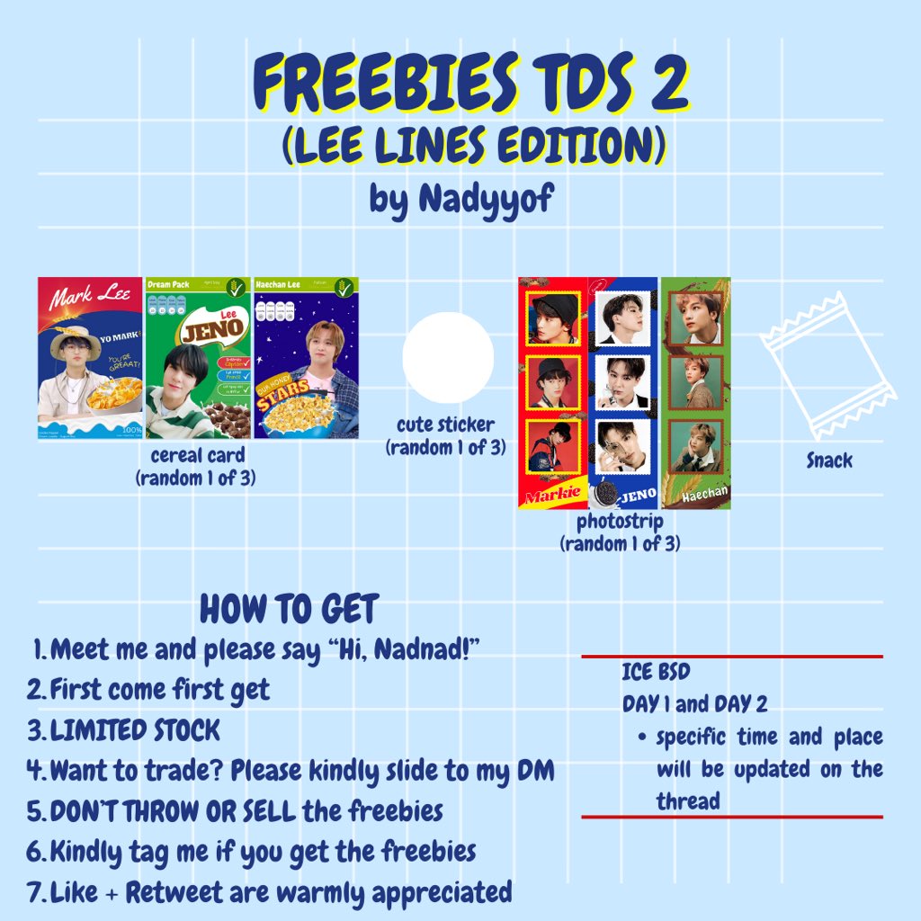 Nad on Twitter: "[Like and retweet are very appreciated] 🌻 Freebies TDS 2 in Jakarta 🌻 —— ⏱️DAY ...