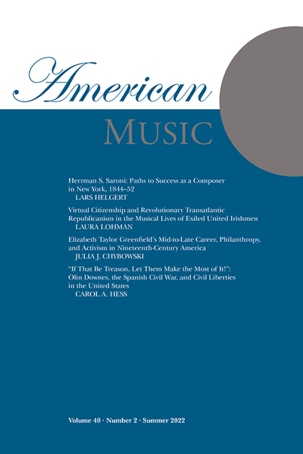 Illinois Press on Twitter: "The latest issue of American Music (Vol. 40 ...
