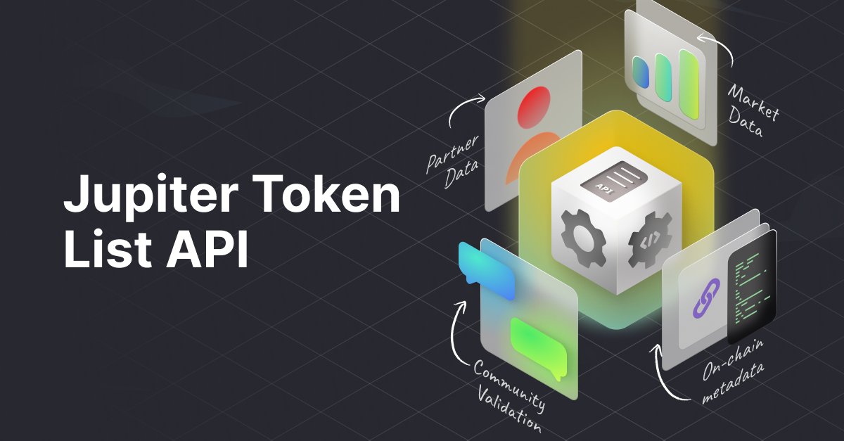 Jupiter Aggregator 🪐 on Twitter: "1/ Introducing the Jupiter Token List API: An open ...