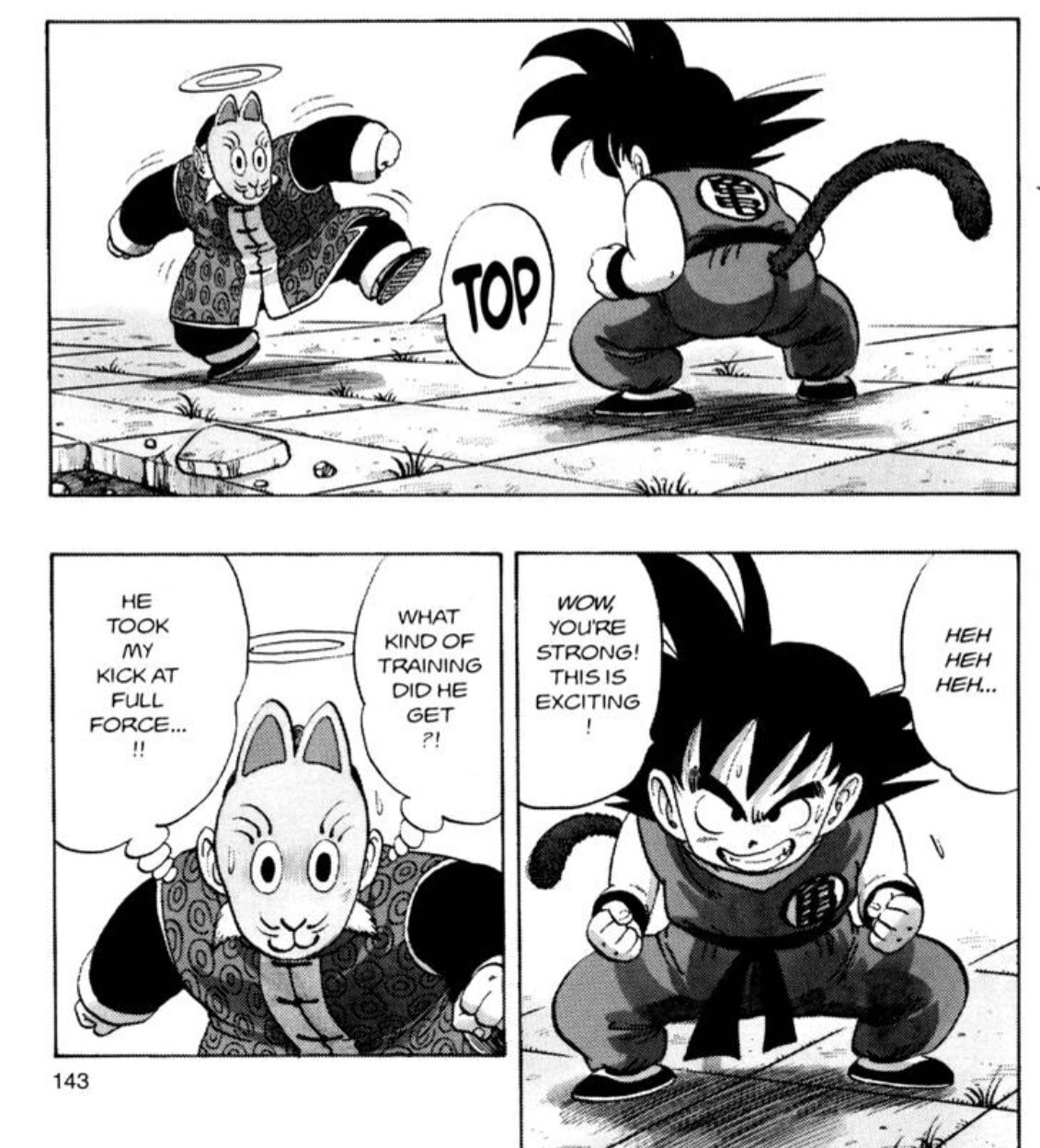 Kid Gohan With Tail