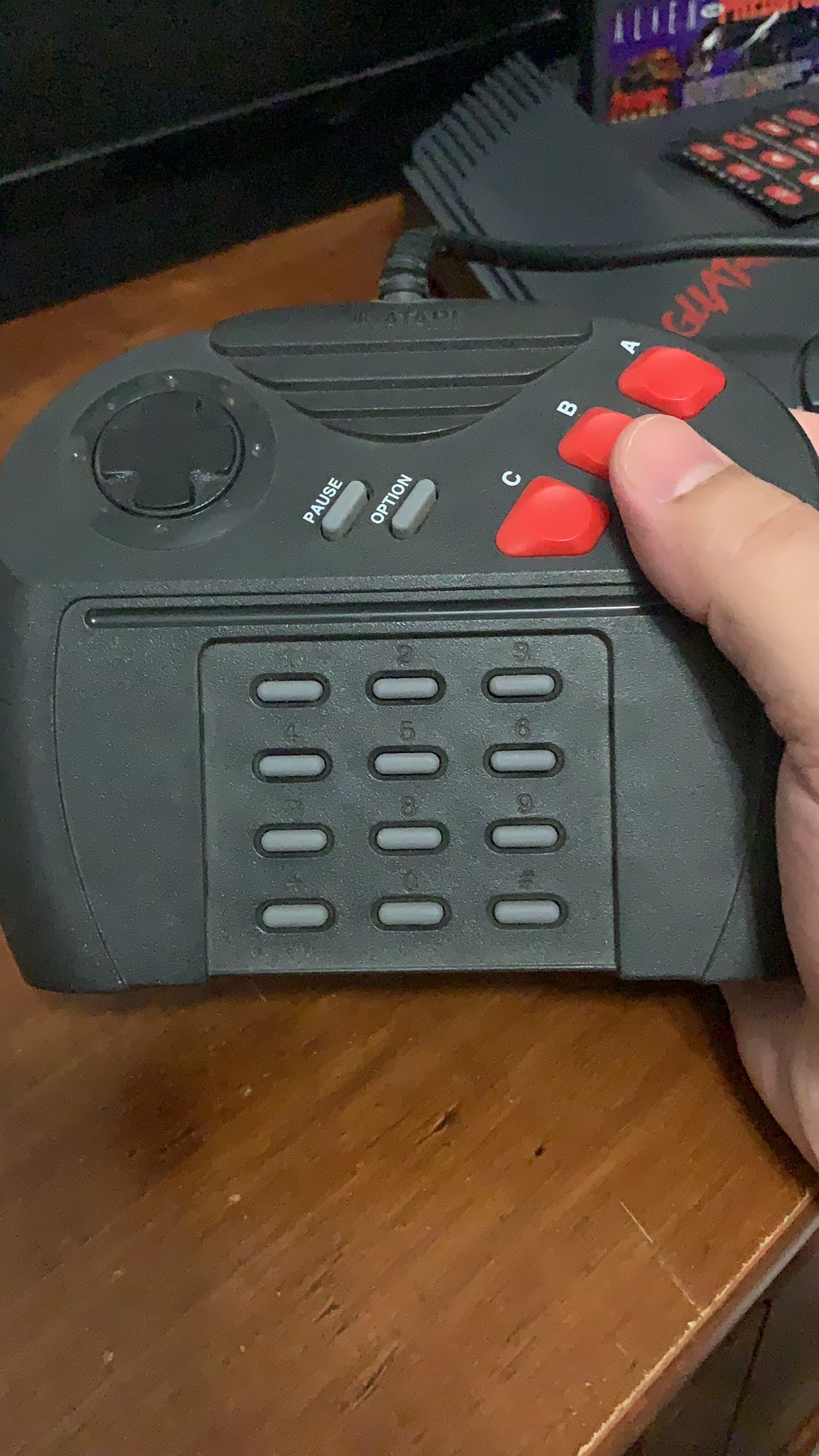Jaguar Gaming on Twitter: "The Atari Jaguar controller. Thoughts on this multi button beast? # ...