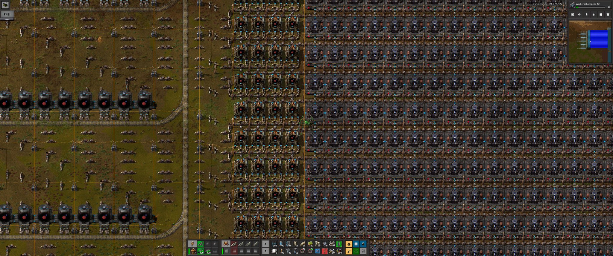 notch on Twitter: "Mass producing Protonium-H[1] in the 248k mod for Factorio. 6 GW peak power ...