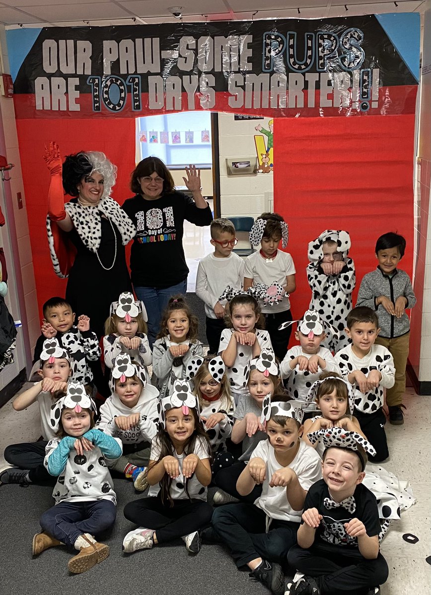 Ledgeview Elementary on Twitter: "These kindergarten Dalmatians are 101 ...