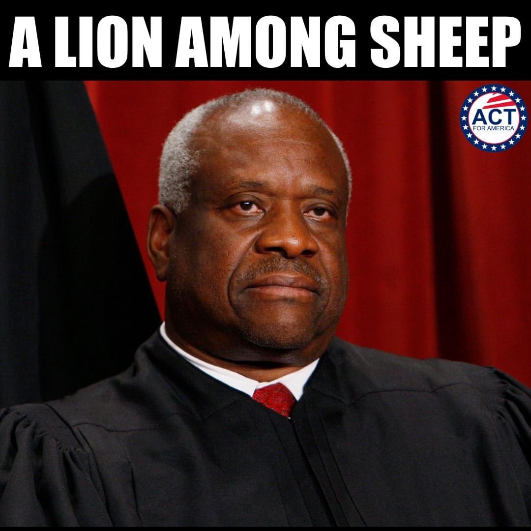 Dan on Twitter: "RT @NikkiPreston107: Clarence Thomas 🇺🇸💪"