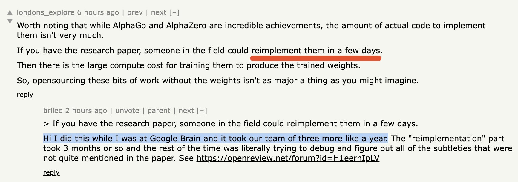 swyx 🤖 on Twitter: "Babe wake up, new Hacker News "I could do that in a weekend" comment just ...