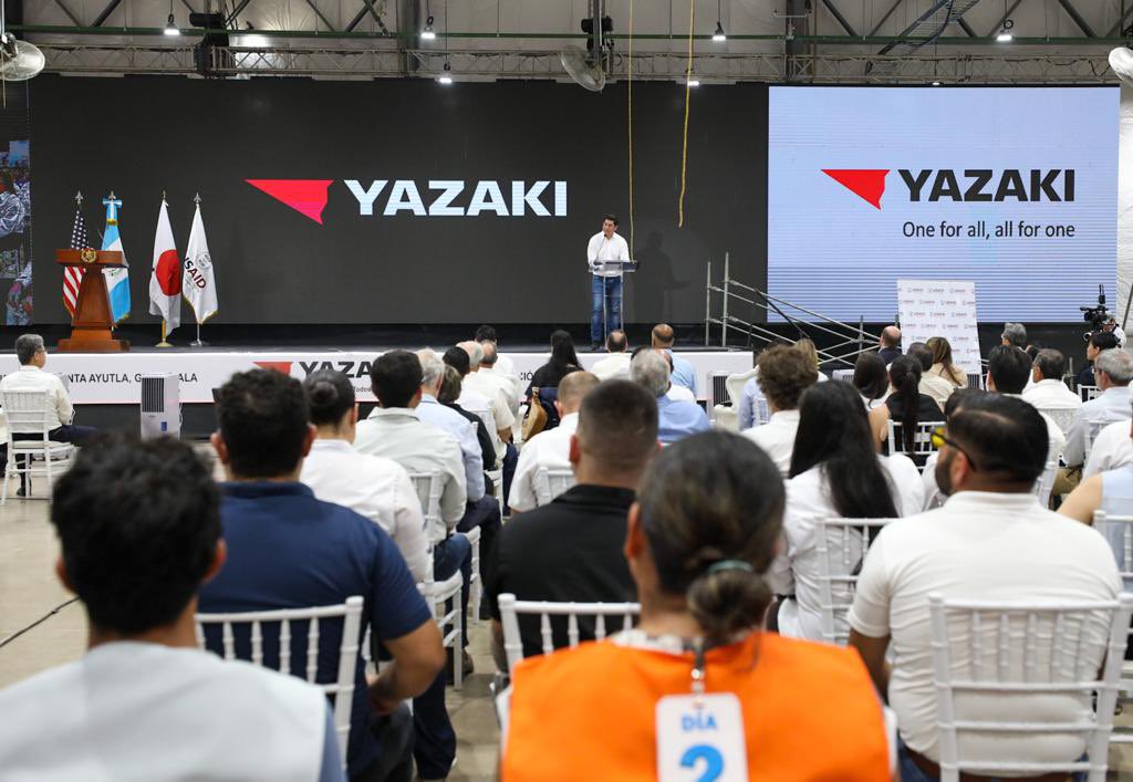 Ministerio Economía on Twitter: "⚠️Primera planta #YAZAKI🚘 en Guatemala🇬🇹⚠️ El presidente ...
