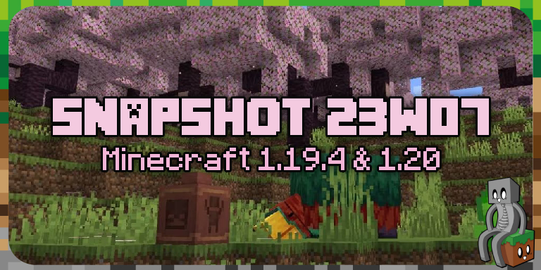 Minecraft-France on Twitter: "La snapshot 23w07a des versions 1.19.4 et 1.20 de Minecraft est ...