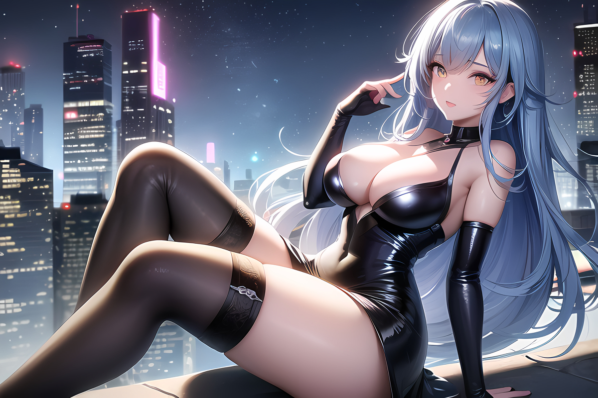 Void Men AI Maker || Comission Open on Twitter: "Futuristic #waifu #Girls #blue_hair https ...