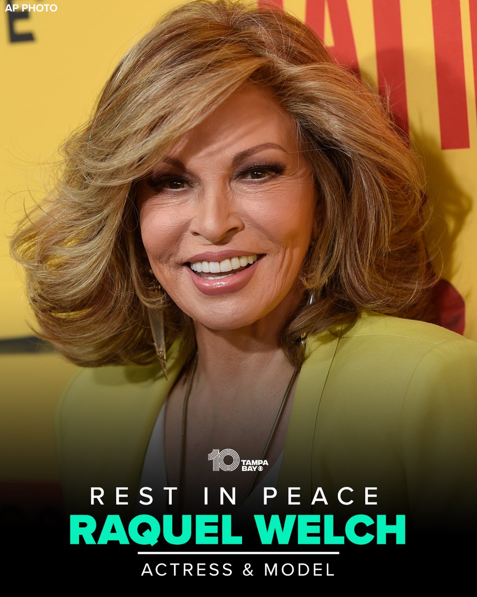 REST IN PEACE 🕯 Raquel Welch, an actress known for her roles in "One ...