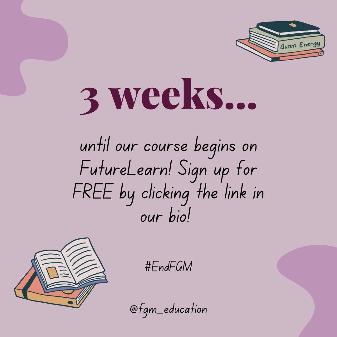 FGM Education on Twitter: "🚨3 weeks to our online course launch!🚨 There is only 3 weeks to go to ...