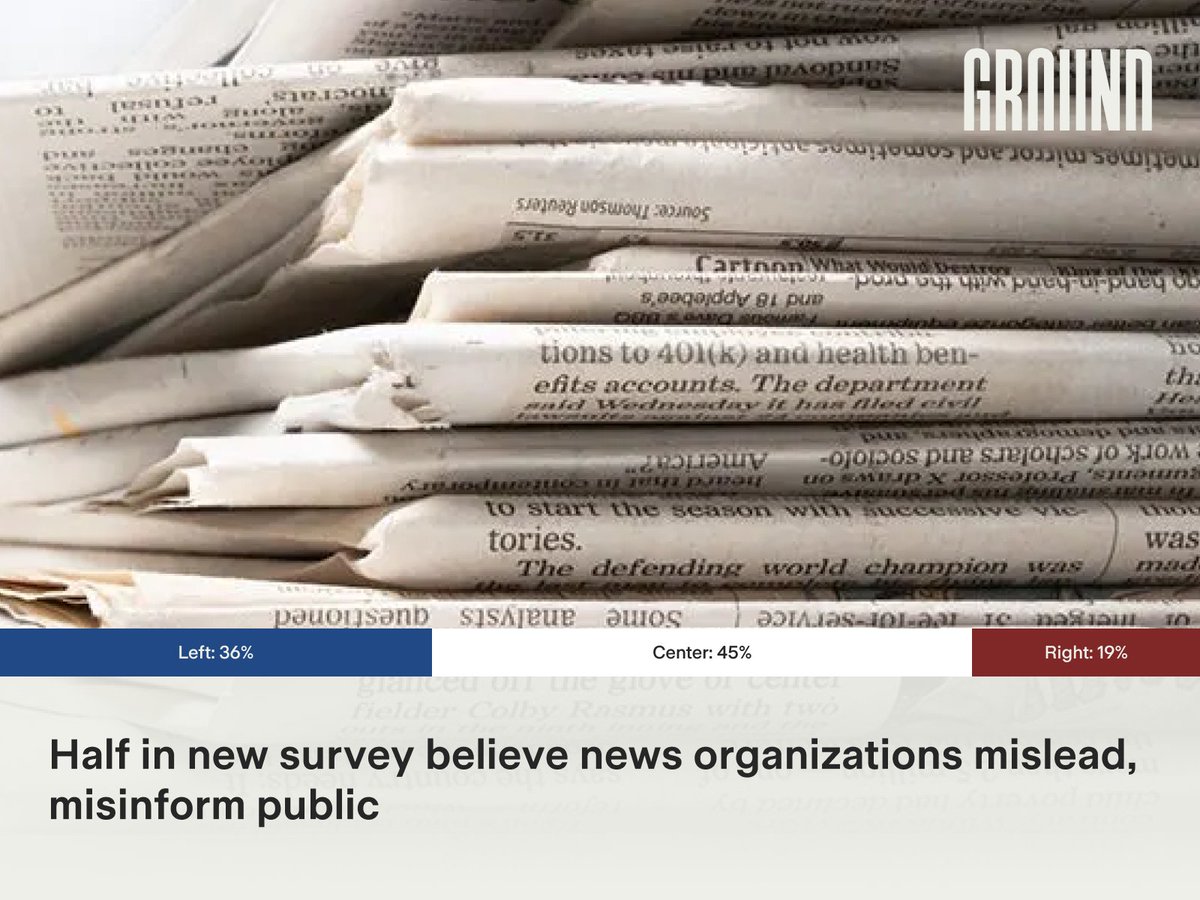 Ground News on Twitter: "A new survey found that half of Americans ...