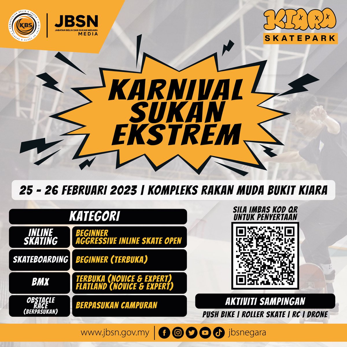 KBSMalaysia on Twitter: "Karnival Sukan Ekstrem KBS Kini Kembali! 🔥⚡️ Anda sukakan cabaran lasak ...