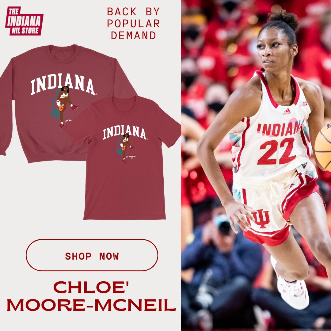 The Indiana NIL Store on Twitter: "🚨@ChloeMoore35 MERCH REDROP🚨 Back due to popular demand! 🔥 ...