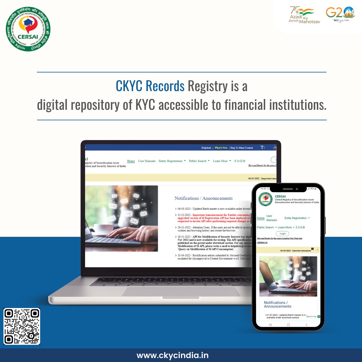 CERSAI India on Twitter: "Your KYC information with CKYC Record Registry can only be downloaded ...
