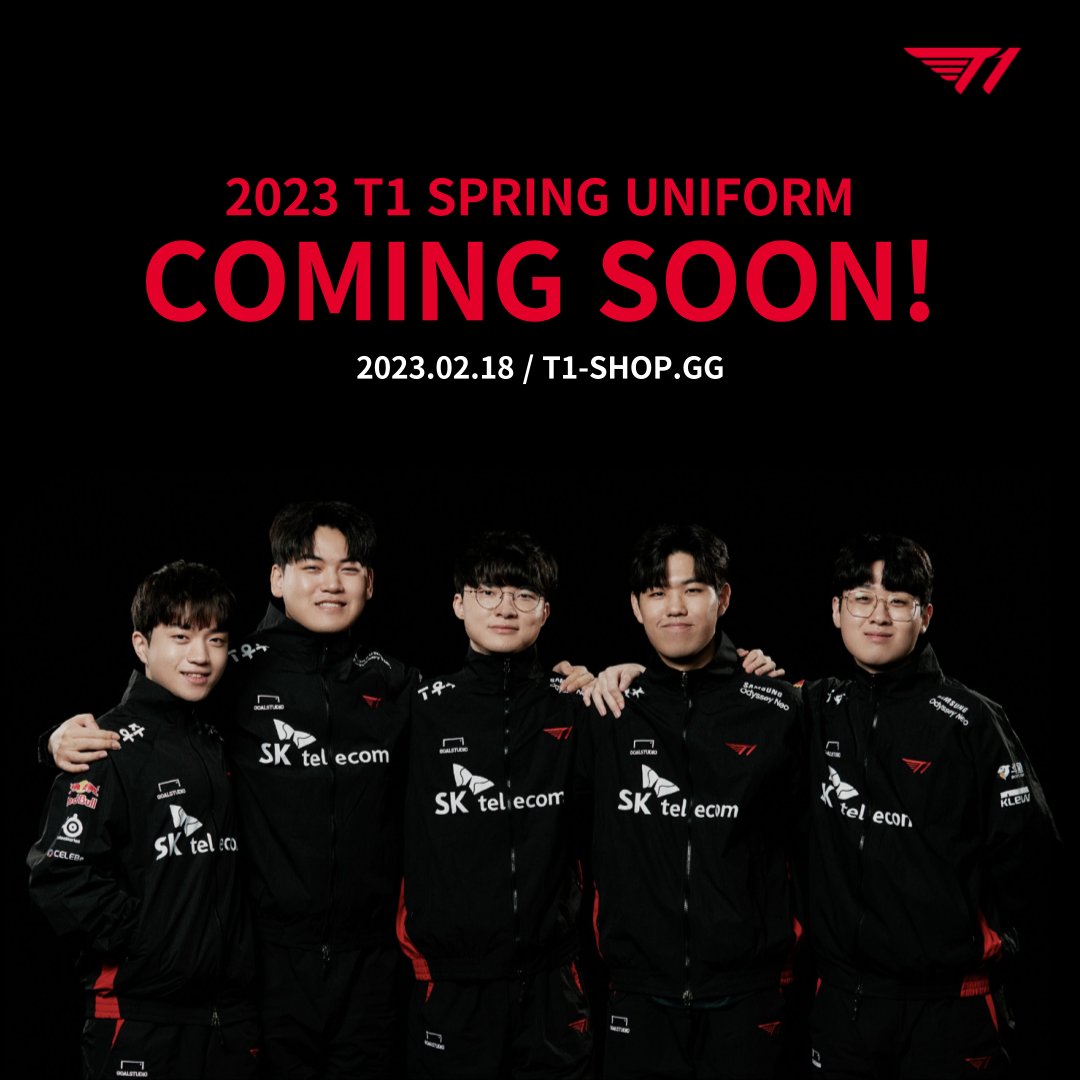 T1 HQ Shop on Twitter: "드디어! 온라인샵에서도 스프링 유니폼 판매 시작! 🌹 Finally! 2023 T1 Spring Uniform will be ...