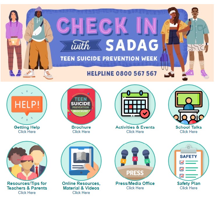 Teen Suicide Prevention Poster SADAG | In Creating Awareness For Teen