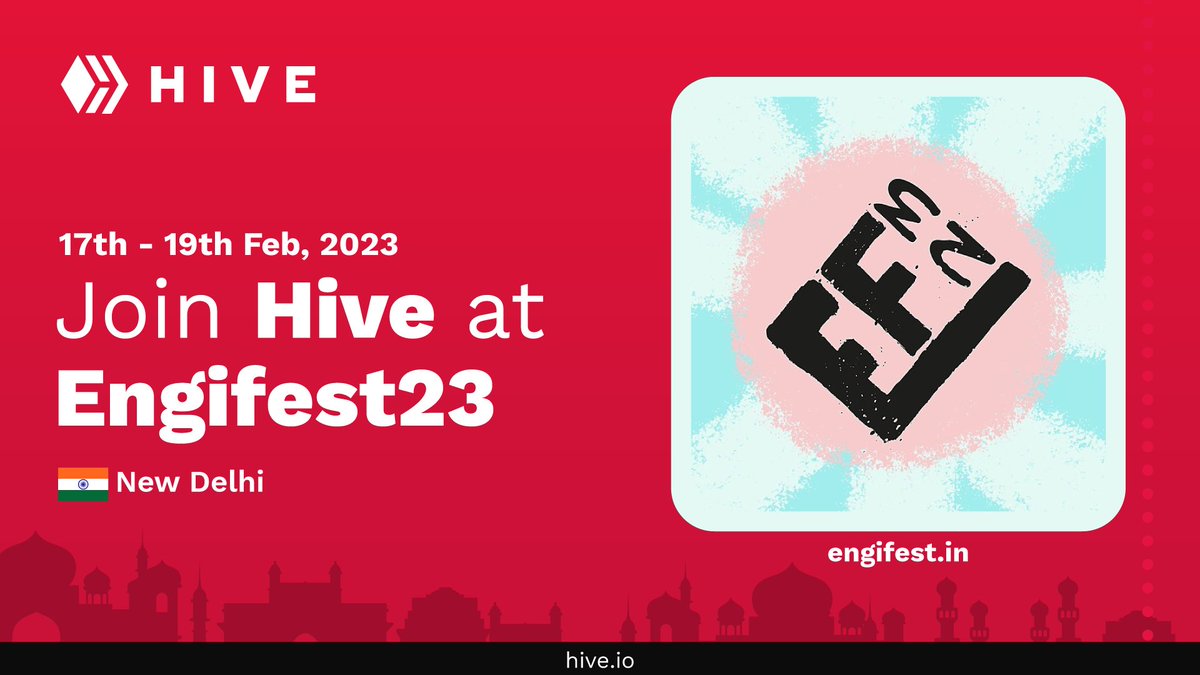 Hive.io on Twitter: "Join Hive and @MuTerra2 at #Engifest'23 at DTU in New Delhi, India from Feb ...