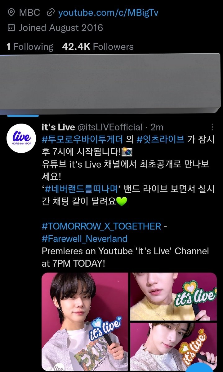 yana on Twitter: "ITS LIVE OFFICIAL IS FROM MBC!?!?!?! TXT FINALLY TOOK SELFIES WITH THAT PINK ...