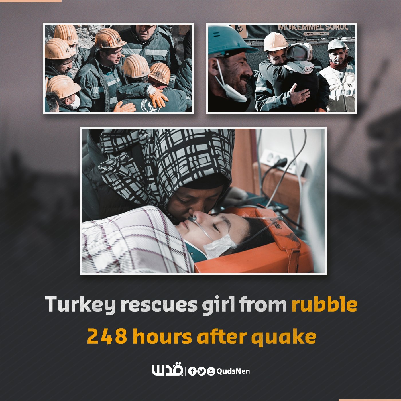 Quds News Network On Twitter Turkish Rescuers Today Pulled A 17 Year