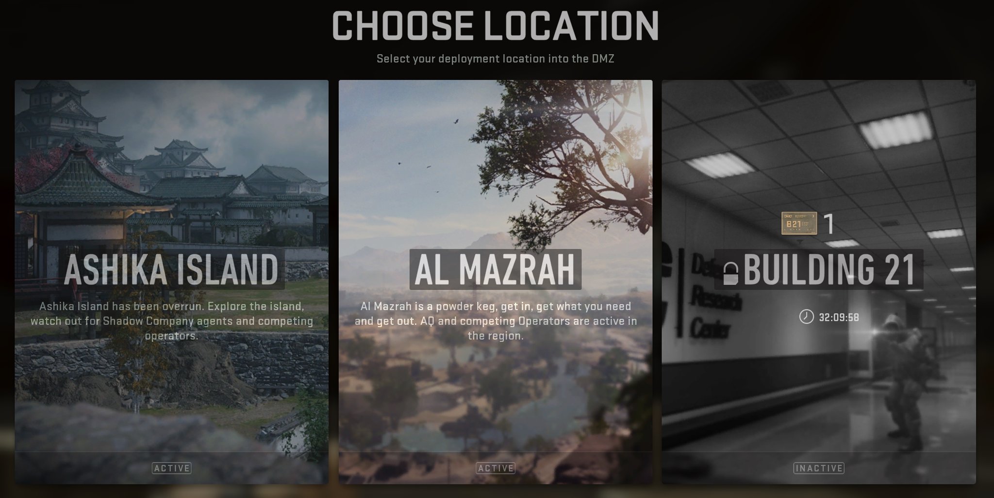 Westie on Twitter: "Pretty disappointed the access timer for Building 21 wasn't removed for DMZ ...