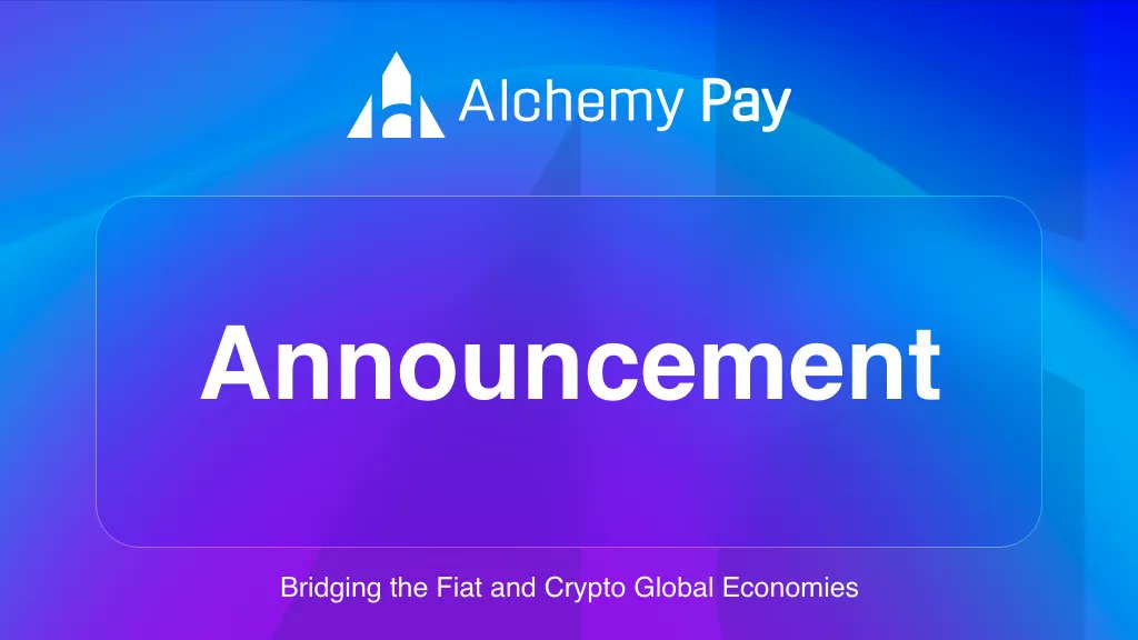Alchemy Pay|$ACH: Fiat-Crypto Payment Gateway on Twitter: "Announcement of New Management ...