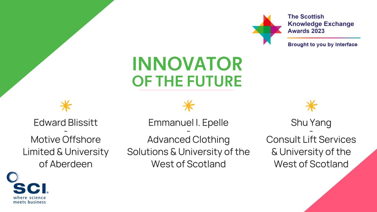 Interface on Twitter: "🏆Innovator of the Future: Sponsored by @SCIScotGroup Congratulations to ...