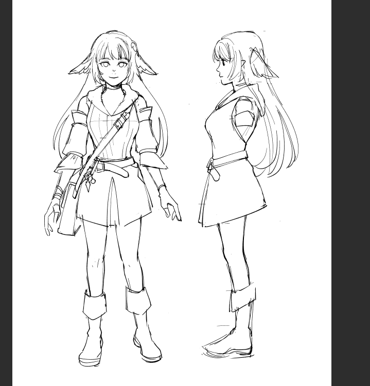 「I made her for a project I left in the d」|felia 🌷🌟の漫画