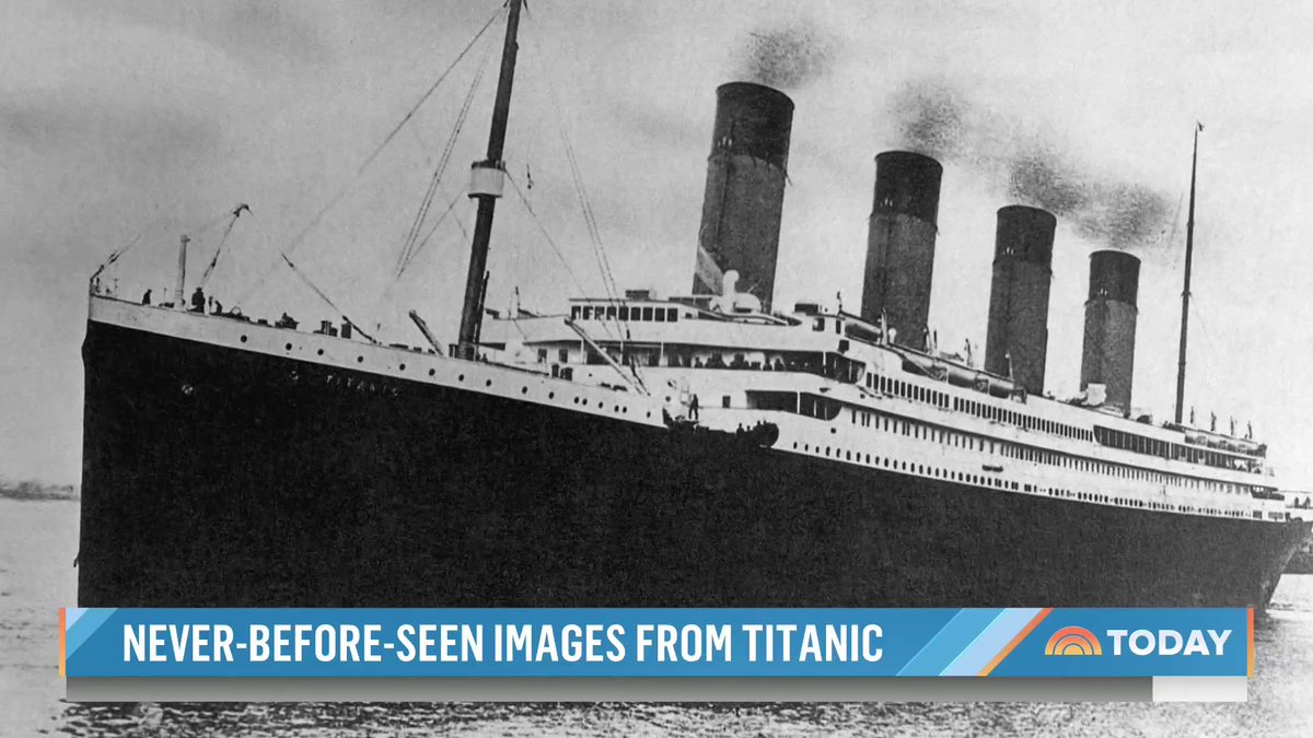New footage from the first time the wreckage of the Titanic was seen by ...
