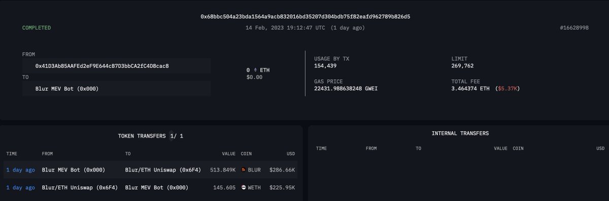 Arkham on Twitter: "gm Post-Airdrop MEV transactions can get quite extreme, especially when gas ...