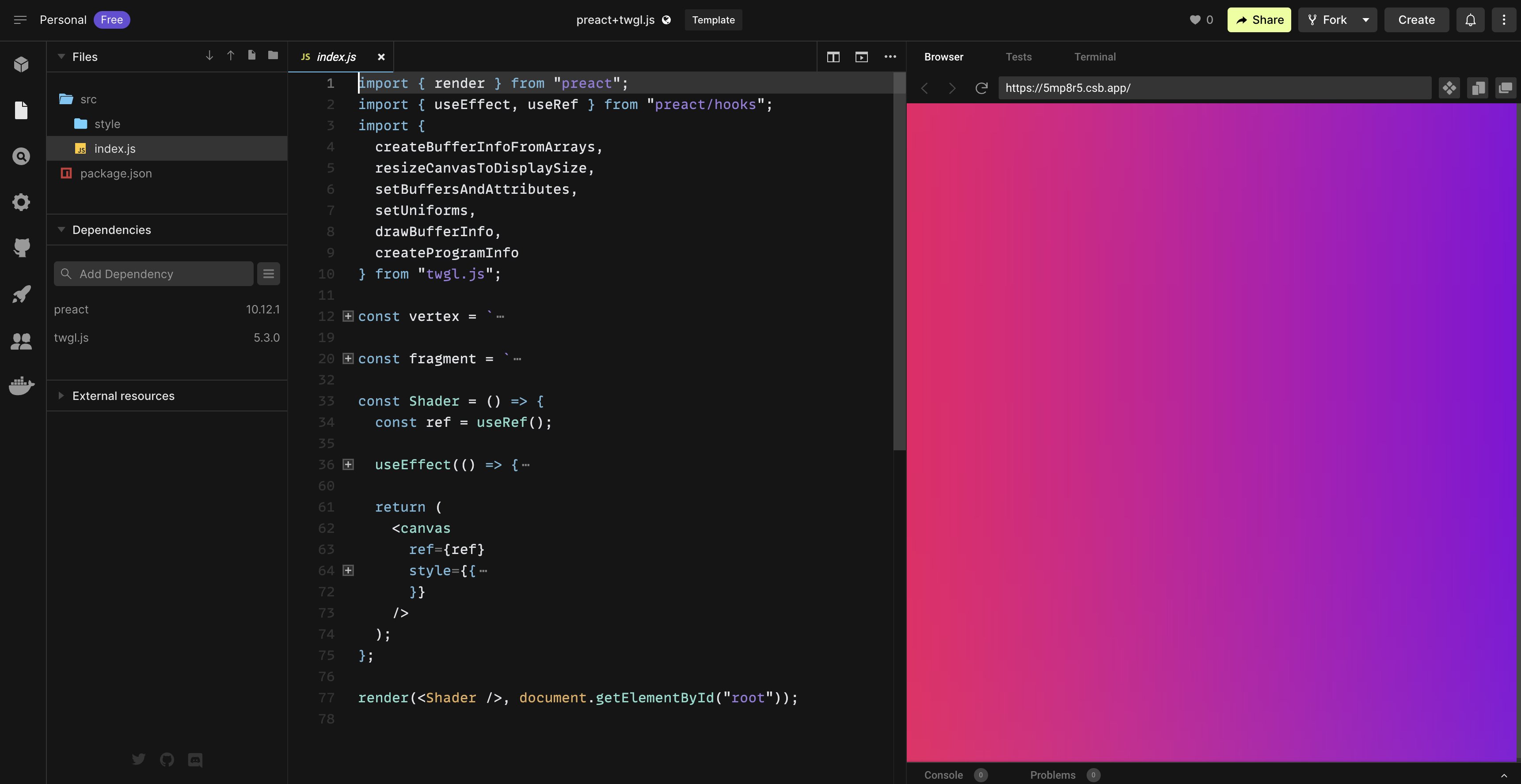 Renaud on Twitter: "Fellow React developers, you don't always need to embed #r3f + #threejs for ...