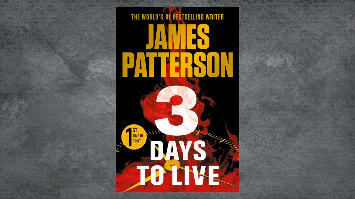 Grand Central Pub on Twitter: "For this #ThrillerThursday we're highlighting 3 DAYS TO LIVE by ...