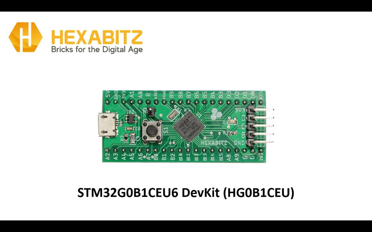 Hexabitz on Twitter: "🚨 New products alert 🚨 STM32G0B1CEU6 DevKit is here! 🥳 Hexabitz HG0B1CEU # ...