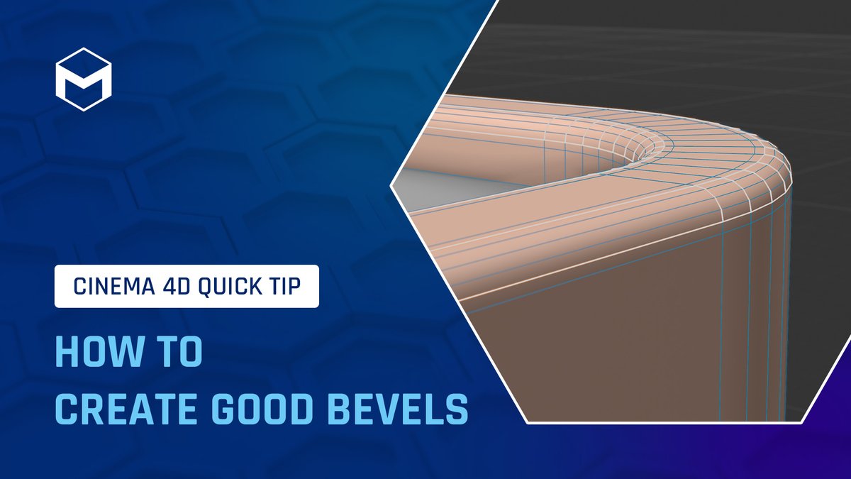 Jonas Pilz on Twitter: "🚨 New #C4DQuickTip online! 🚨 Learn how to create good bevels in # ...