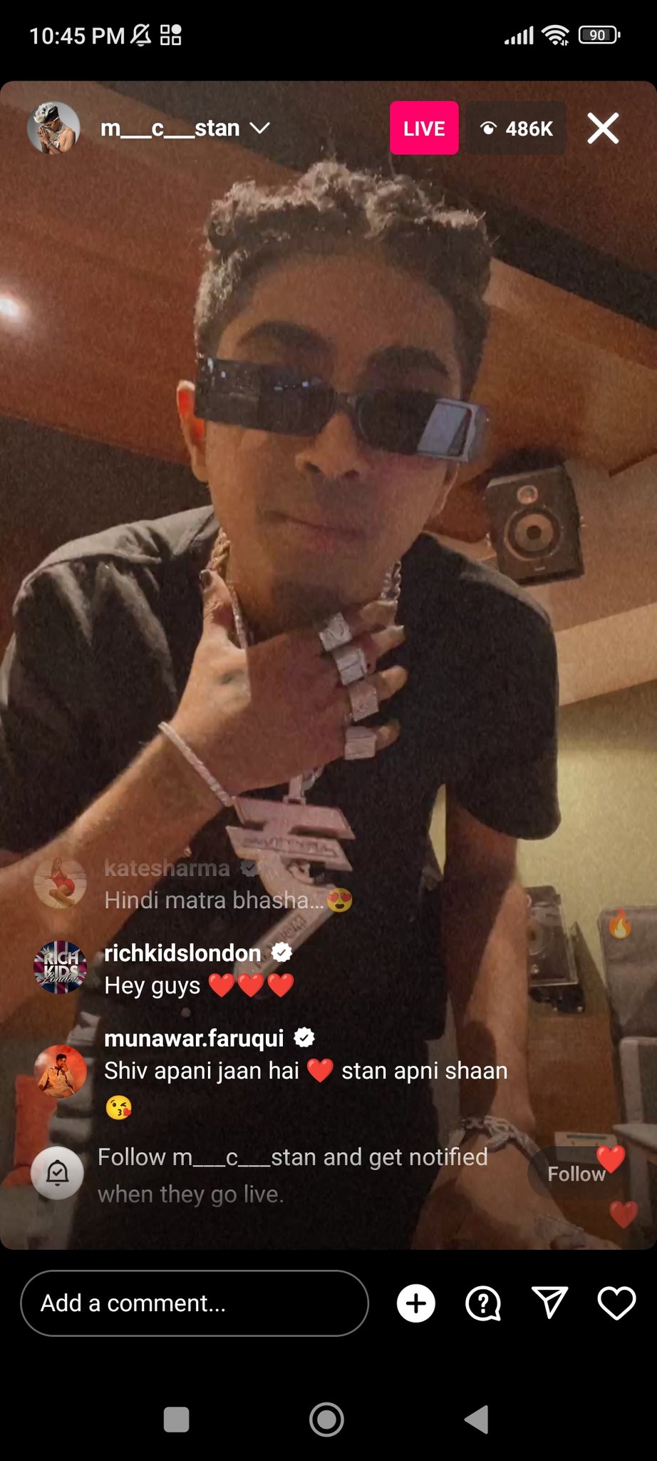 SHIV'S STAN on Twitter: "#MunawarFaruqui's comment on #MCStan live. #MCStan #ShivThakare https ...