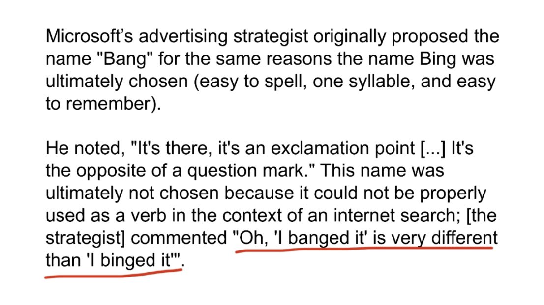 Microsoft re-named its search engine to Bing in 2009. In the lead-up ...