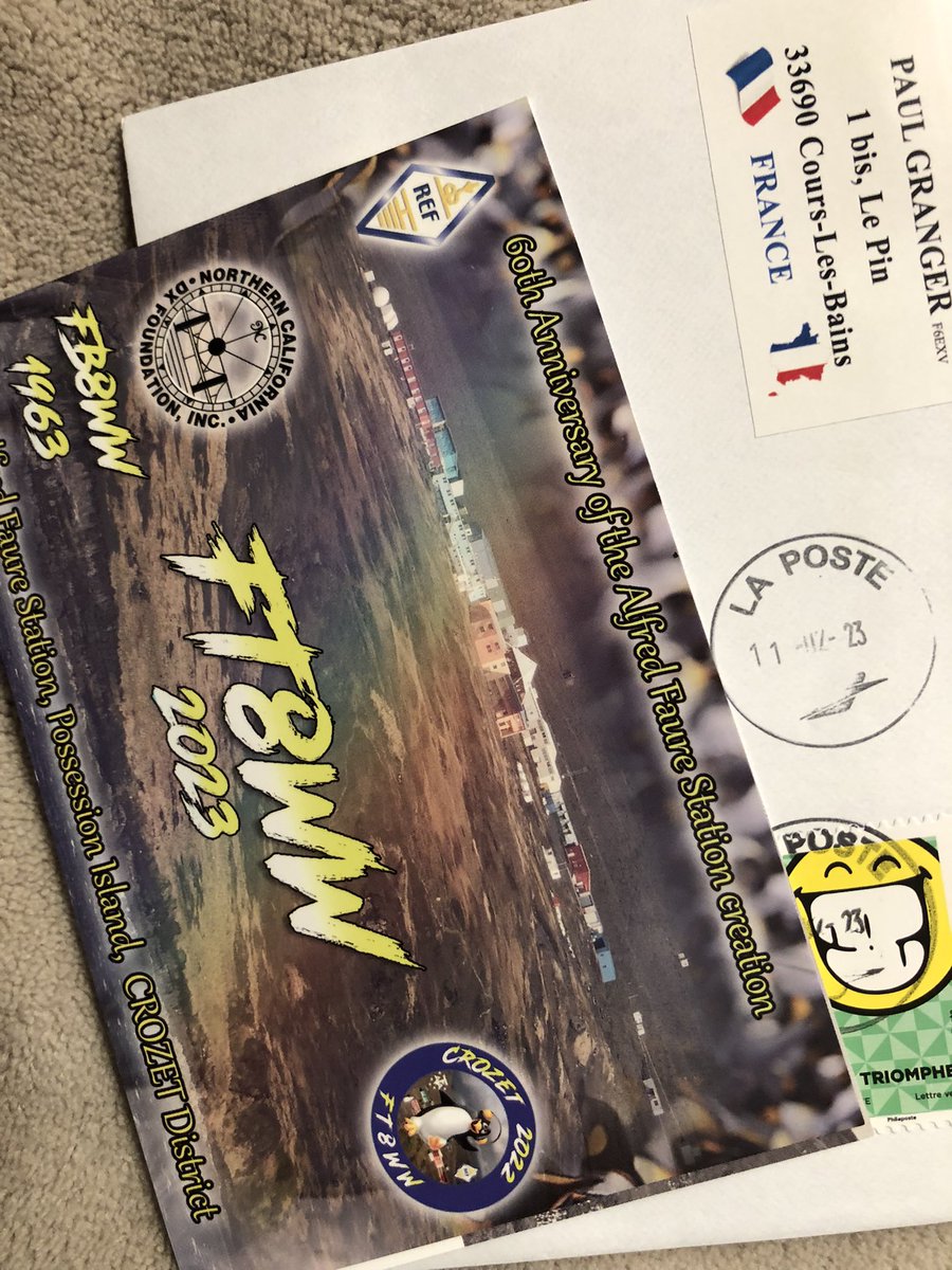 DX World.net on Twitter: "RT @fm5jy: In the mail box today FT8WW Qsl Crozet Tks Paul"