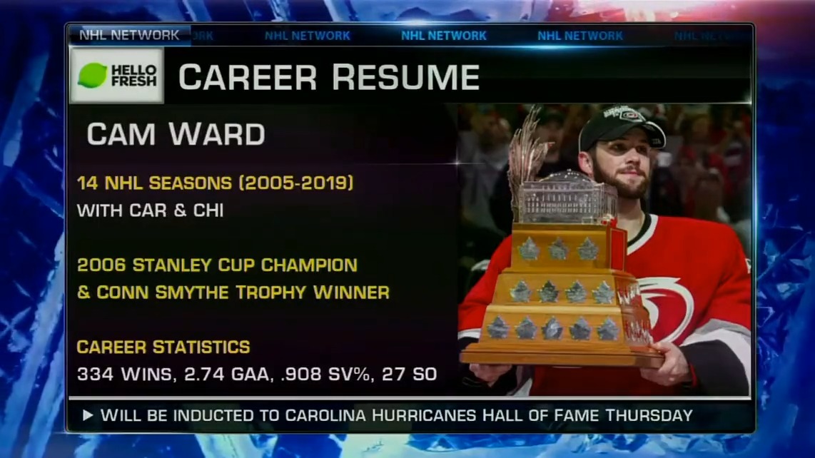 NHL Network on Twitter: "It is a huge night for Cam Ward and the @Canes! The 2006 Stanley Cup ...