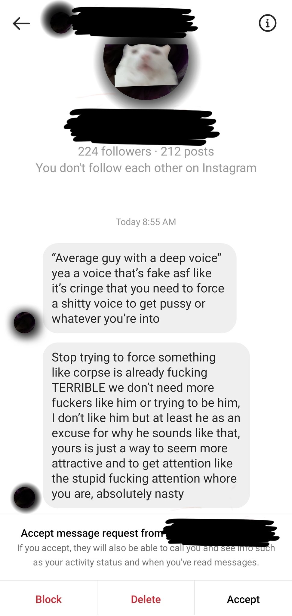 BoxMac on Twitter: "Could of at least started with a greeting, but who hurt this person. I have ...