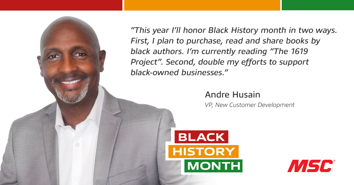 MSC on Twitter: "In honor of #BlackHistoryMonth we asked Andre Husain, Executive Champion of MSC ...