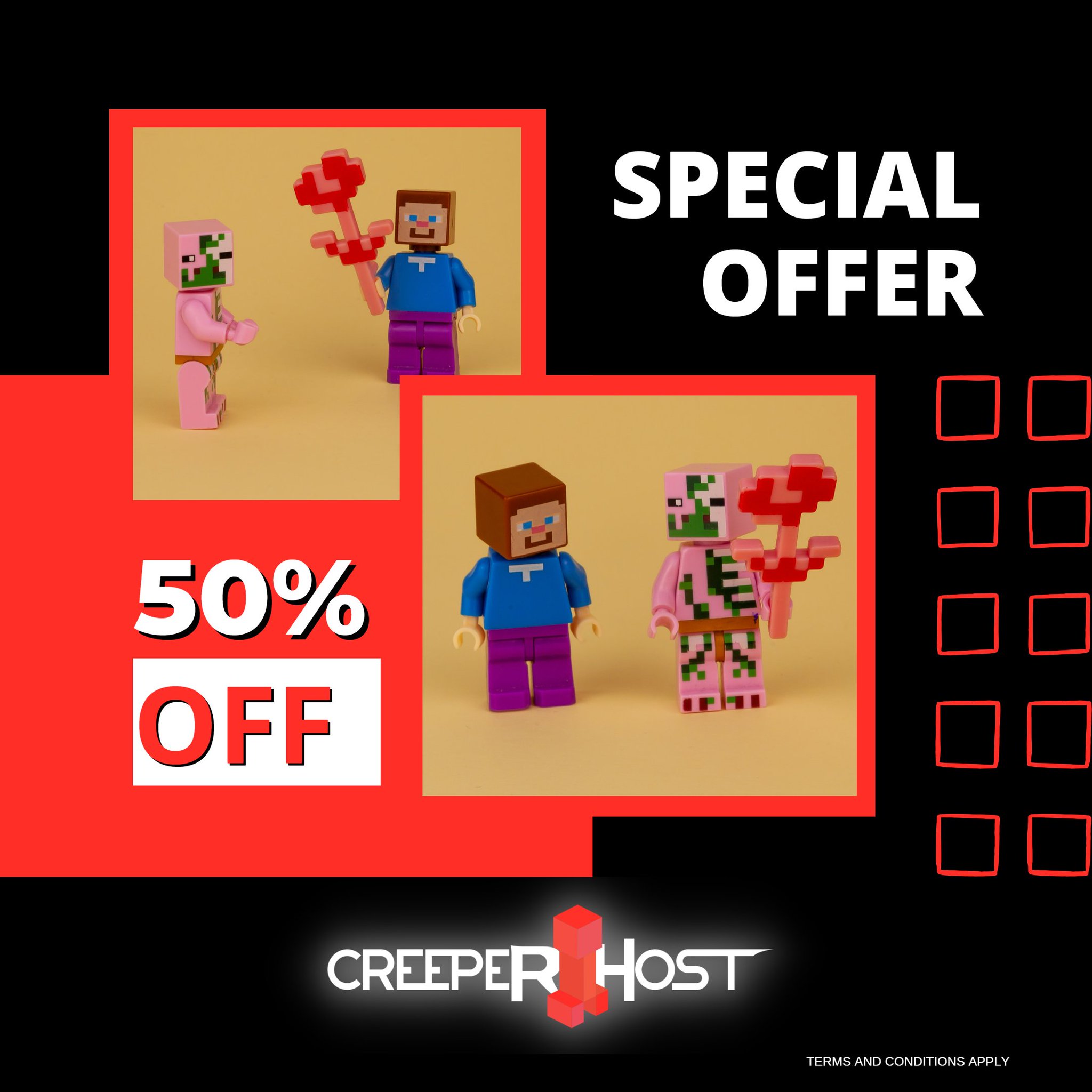 CreeperHost 🕹 on Twitter: "We're sharing the love with our very special Valentine's 50% off ...