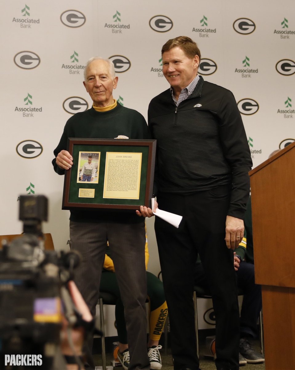 John Breske of Elderon, Wis., is the 25th member of #Packers FAN Hall ...